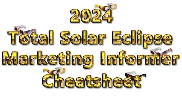 Total Solar Eclipse Marketing Cheatsheet Informer!